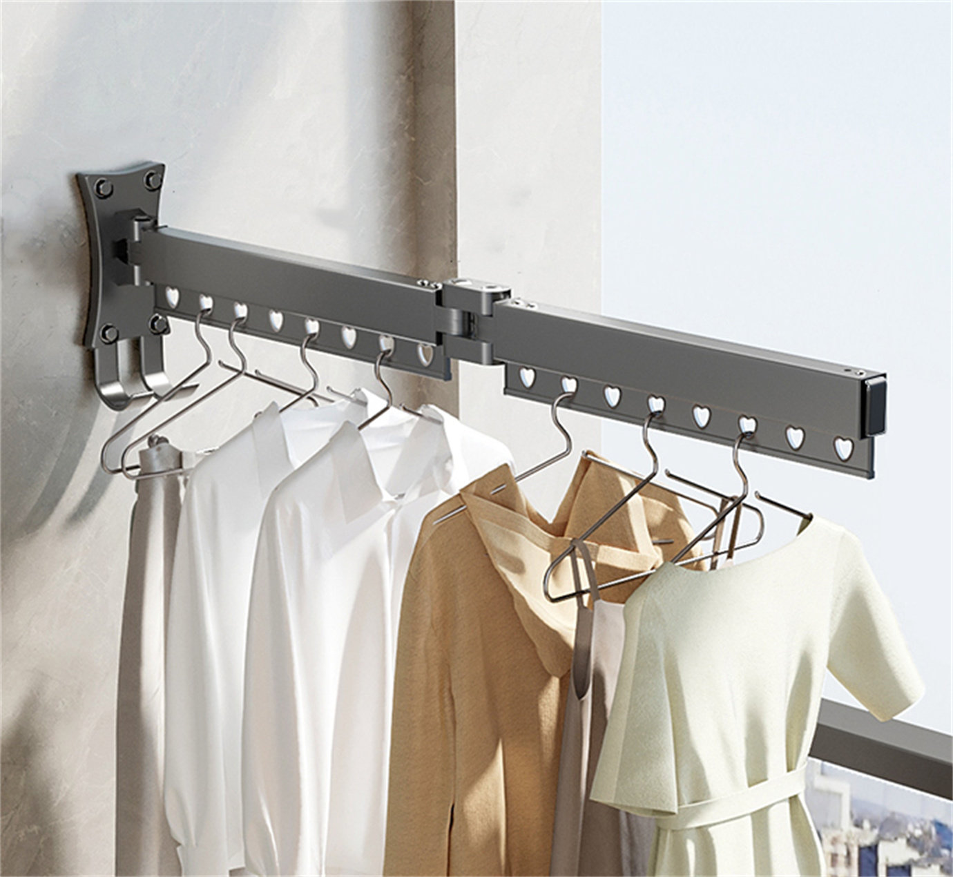 Meta Tarmor Spacemaster Pro Retractable Folding Clothes Rack | Wayfair