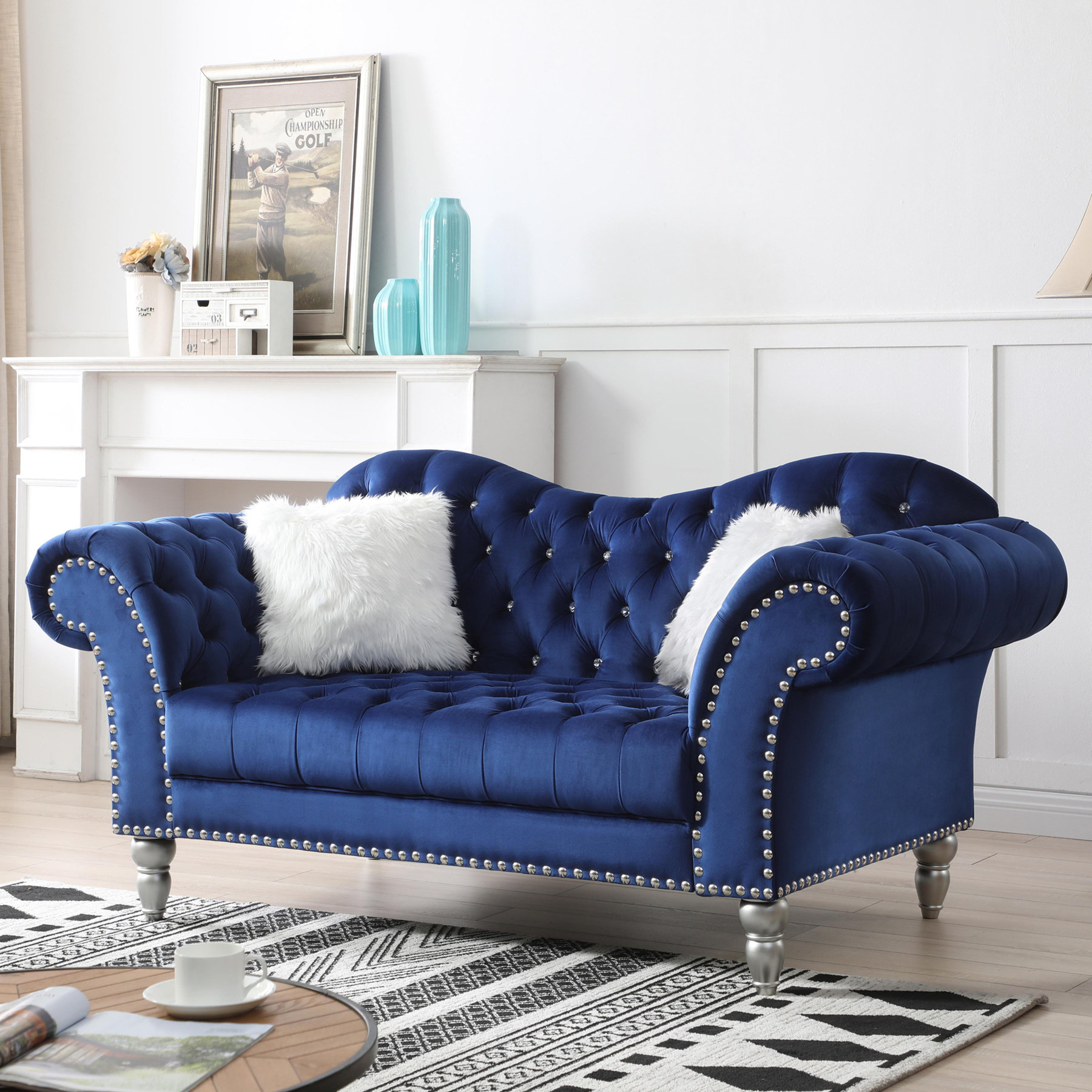 Rosdorf Park Elegant Traditional Loveseat | Wayfair