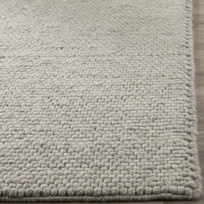 Birch Lane™ Elle Handmade Silver Rug & Reviews | Wayfair
