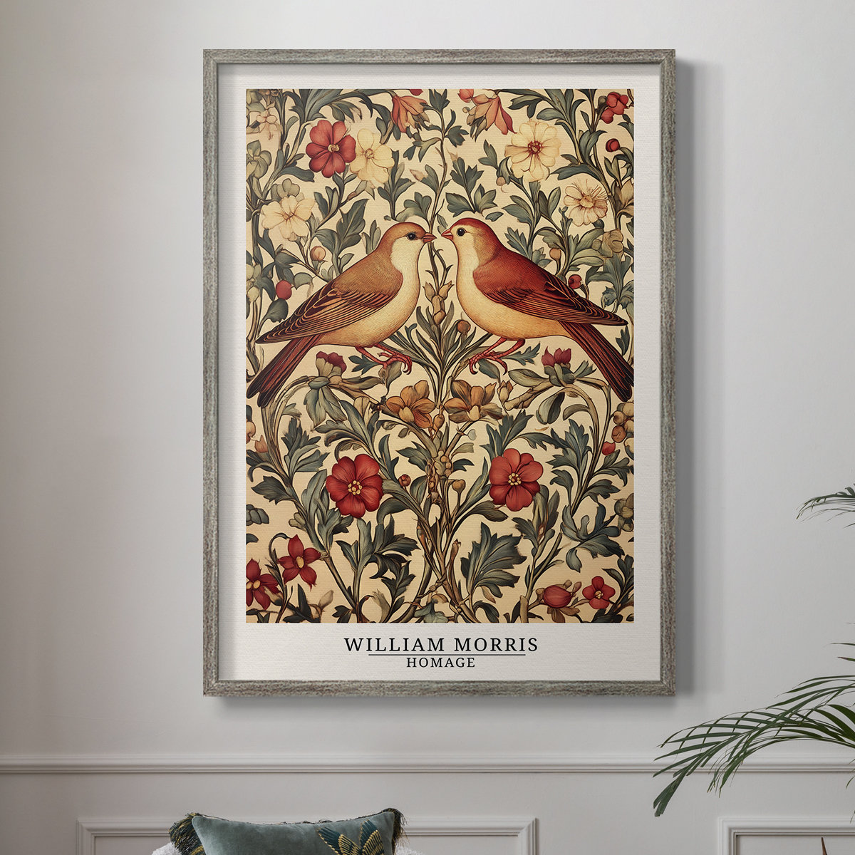 Alcott Hill® WM MORRIS Series CCVII Framed Print - Solid Wood | Wayfair