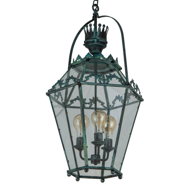 One Allium Way® 3 - Light Lantern Geometric Chandelier | Wayfair