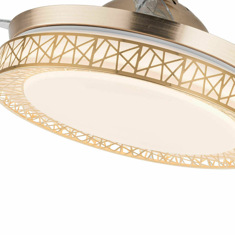 Mercer41 Bergstein 42'' Crystal Ceiling Fan with Remote & Reviews | Wayfair