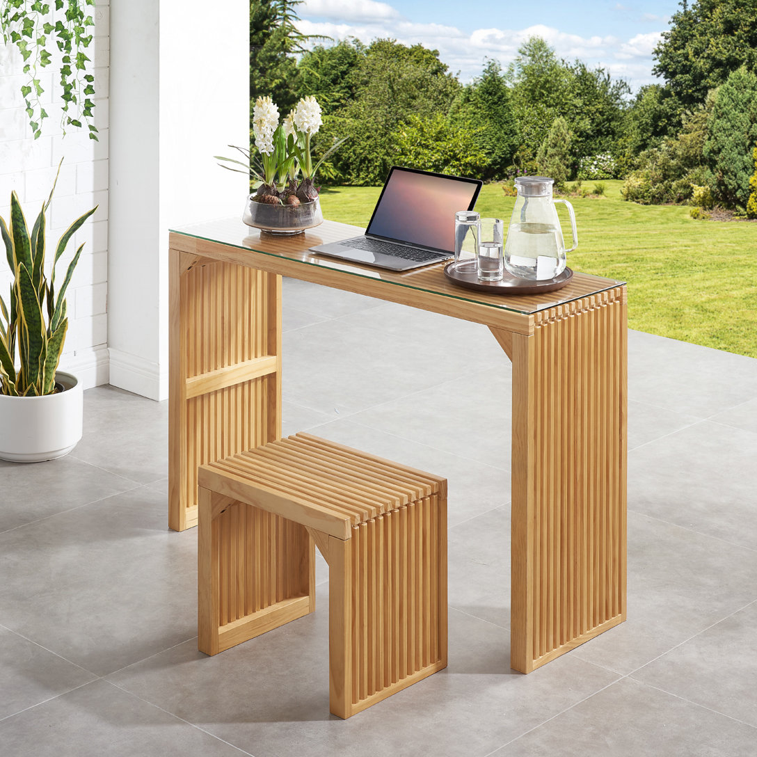 Union Rustic Table and Bench Set - Wayfair Canada