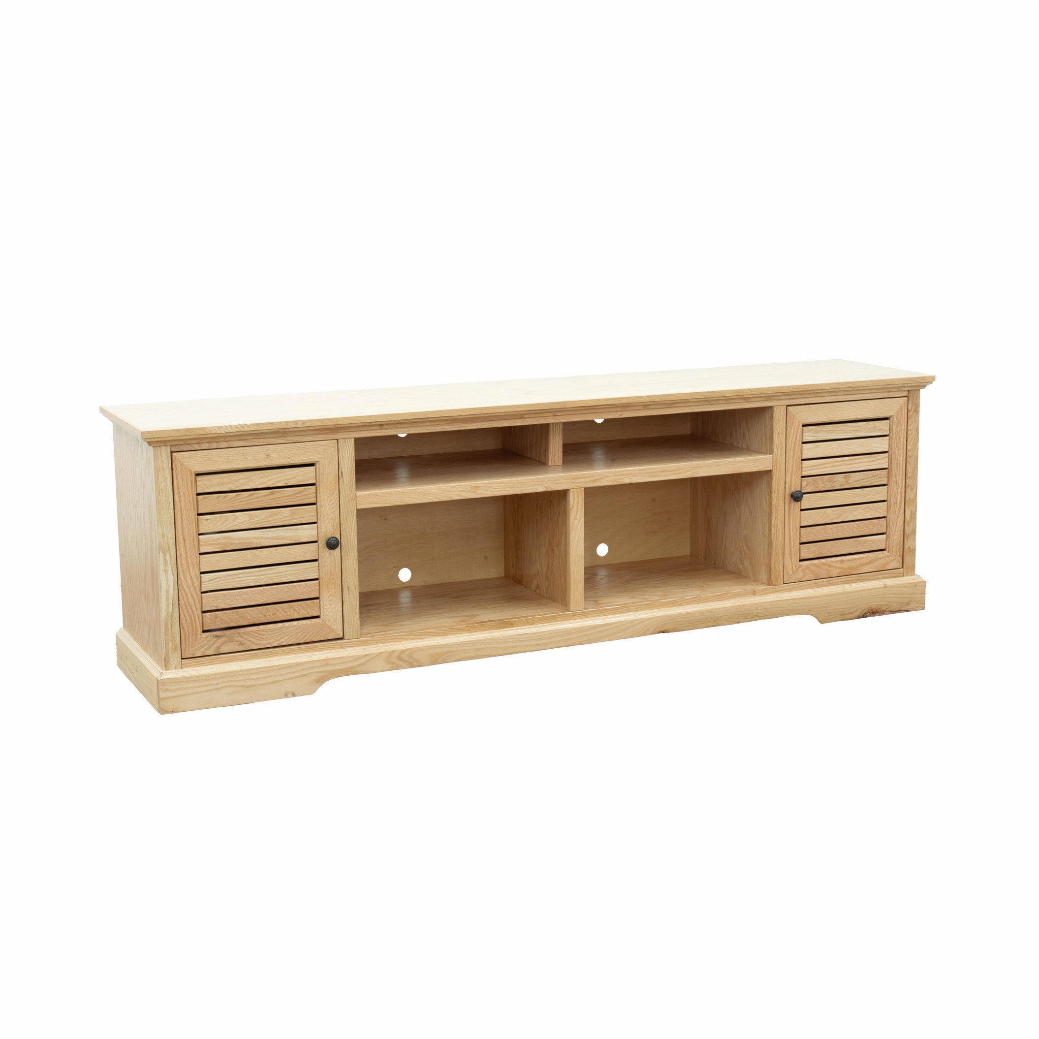 Red Barrel Studio® Charming Rustic TV Stand Console with Ample Storage ...