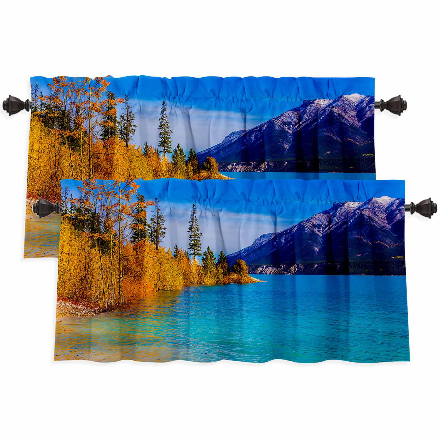 Ophelia & Co. Orange 52"W Bright Colors of Autumn Beautiful Window ...