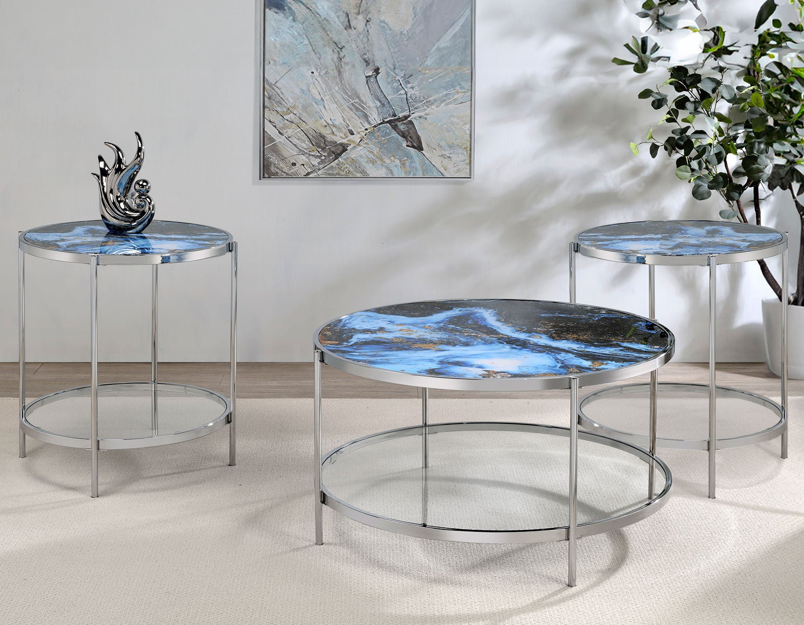 Brayden Studio® Averie 3-Piece Reversible Panels Table Set | Wayfair