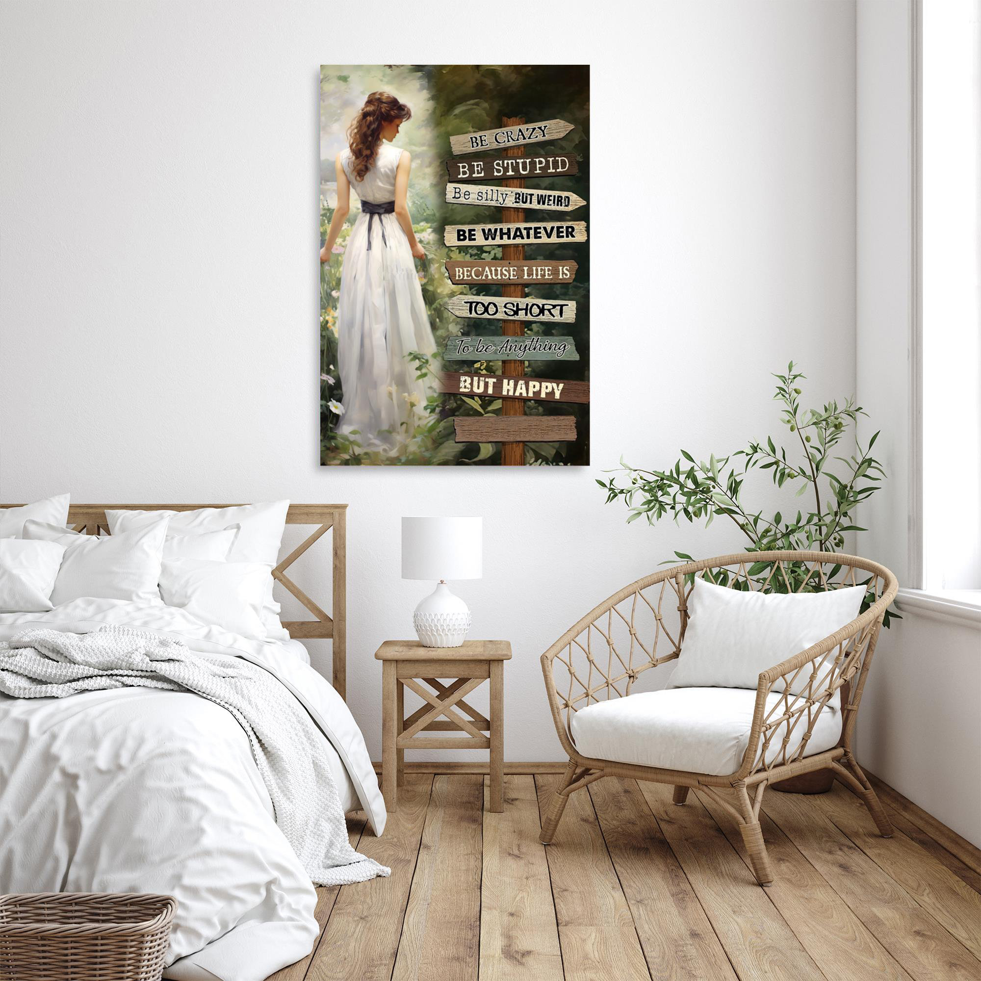 Trinx Woman Be Crazy Be Stupid - 1 Piece Rectangle Graphic Art Print On ...