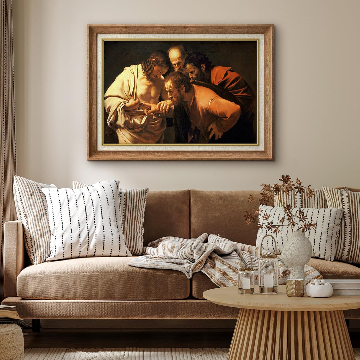 IDEA4WALL Premium Framed Wall Art The Incredulity Of Saint Thomas By ...
