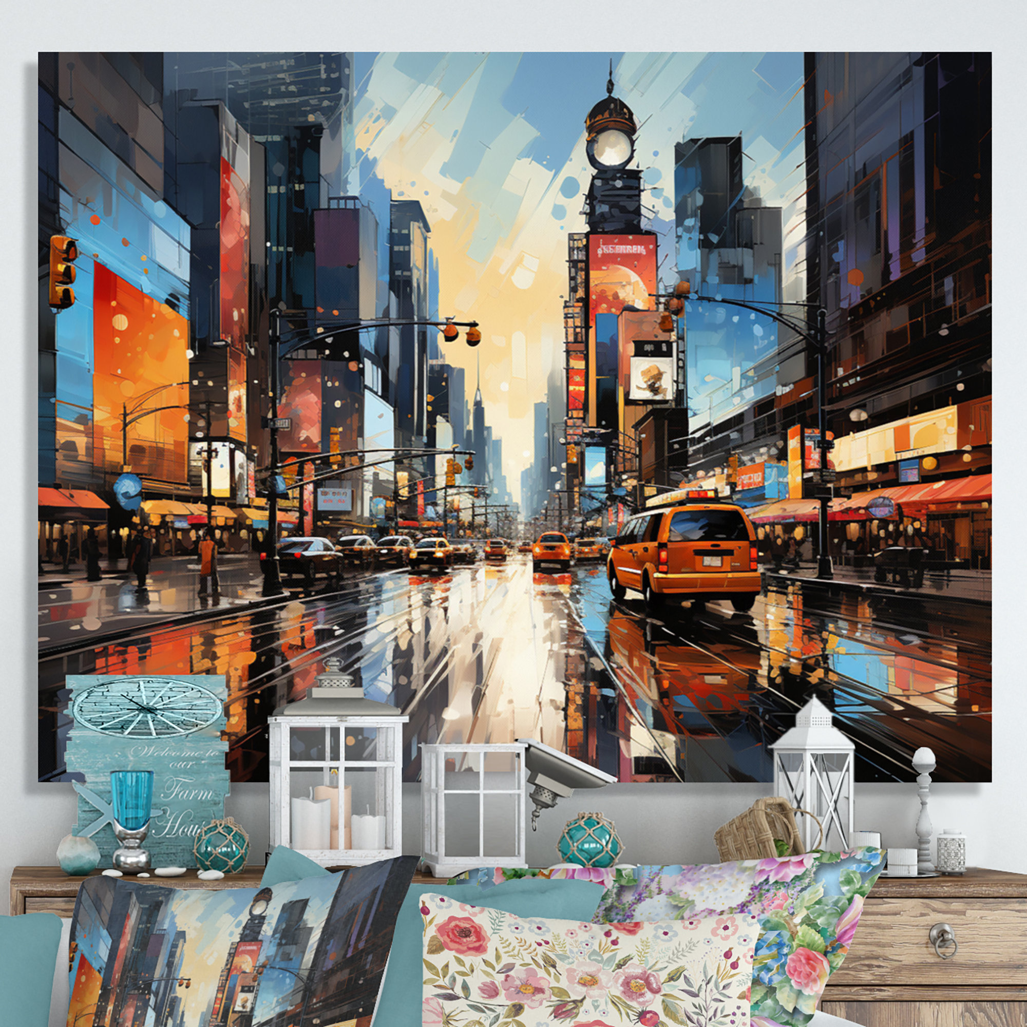 Red Barrel Studio® City Philadelphia Popart II - Philadelphia Canvas ...