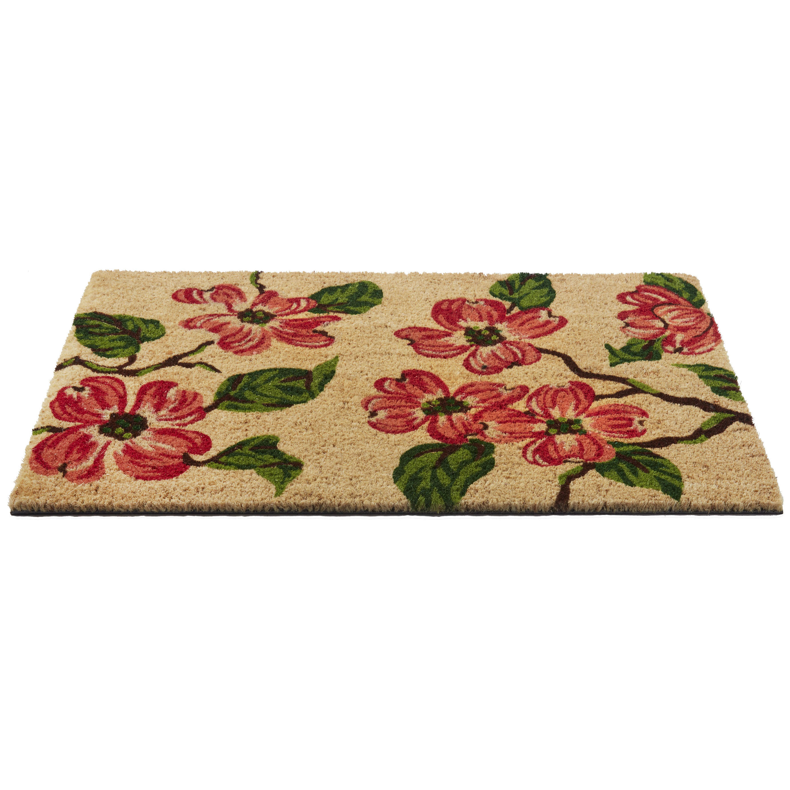 Home Furnishings by Larry Traverso Floral Outdoor Doormat | Wayfair