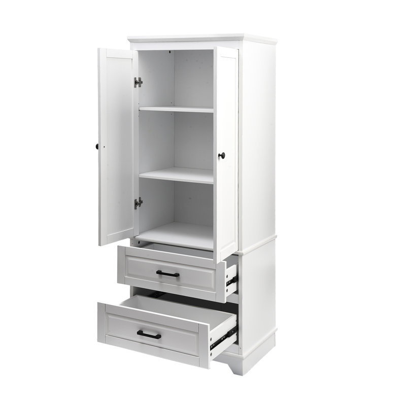 Red Barrel Studio® Abreya Freestanding Linen Tower Cabinet & Reviews ...