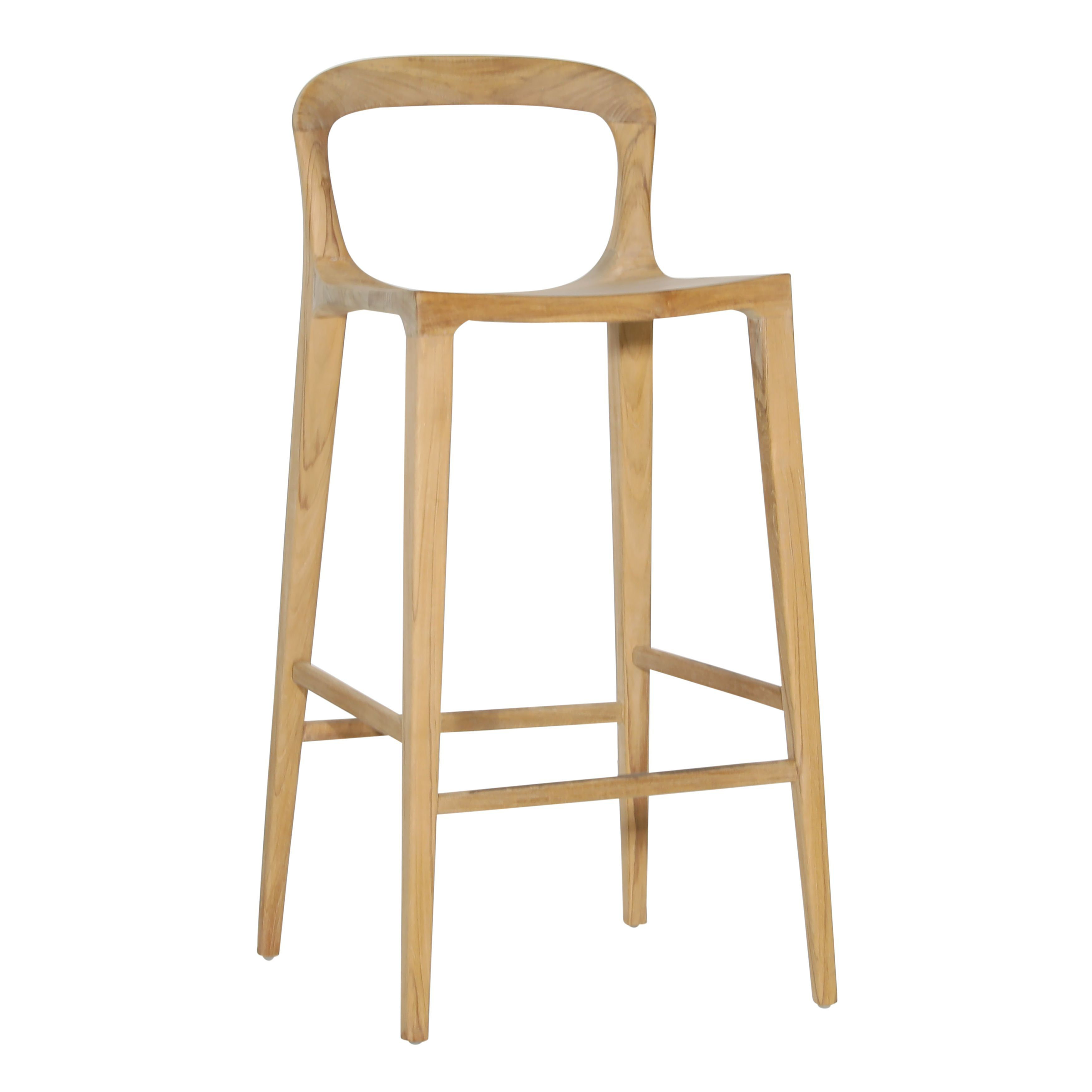 Dovetail Furniture Britta 40" Tall Bar Stool, Natural | Perigold