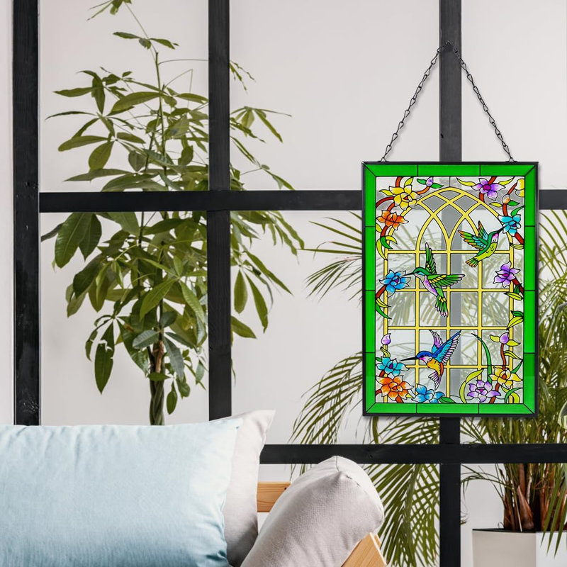 Red Barrel Studio® Suncatcher Panel Windows Wall Decor with Metal Frame ...