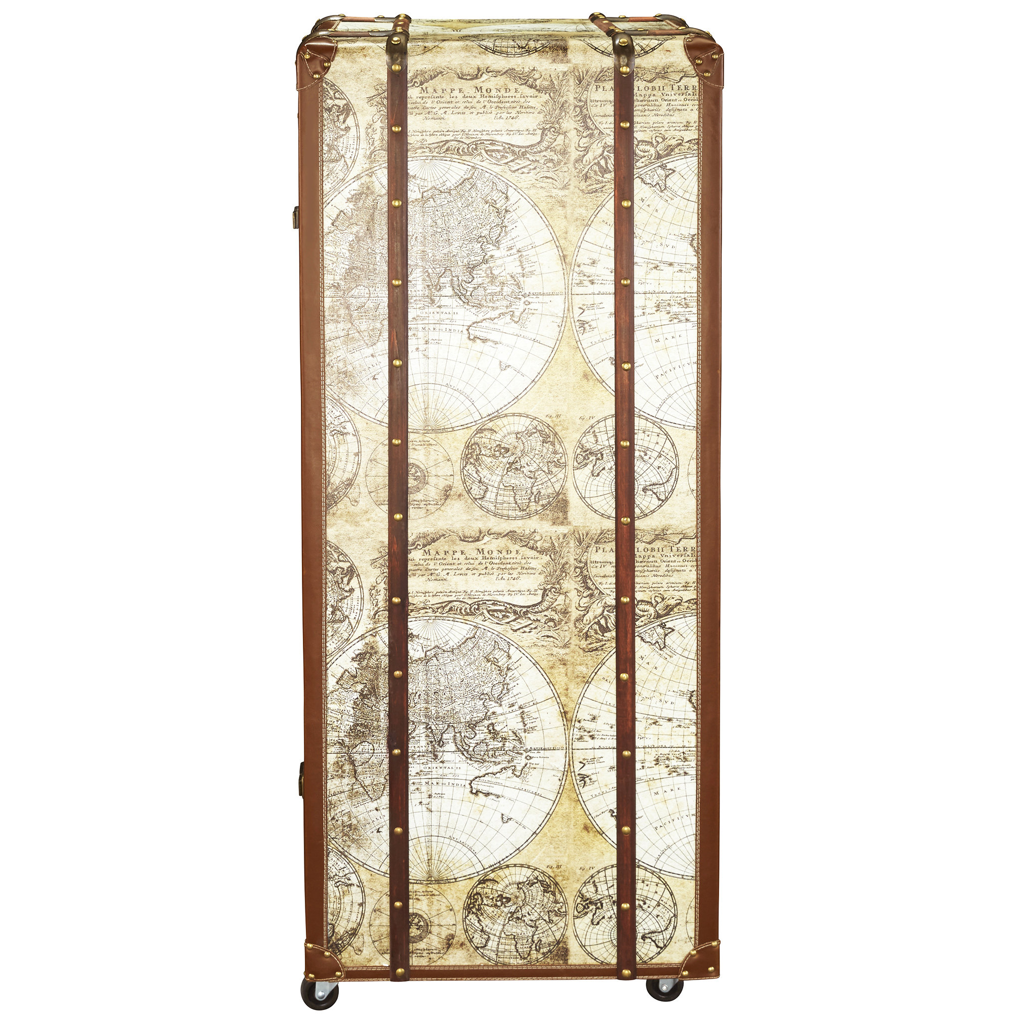 Design Toscano Italian World Map Cocktail Steamer Bar Cabinet - Wayfair ...