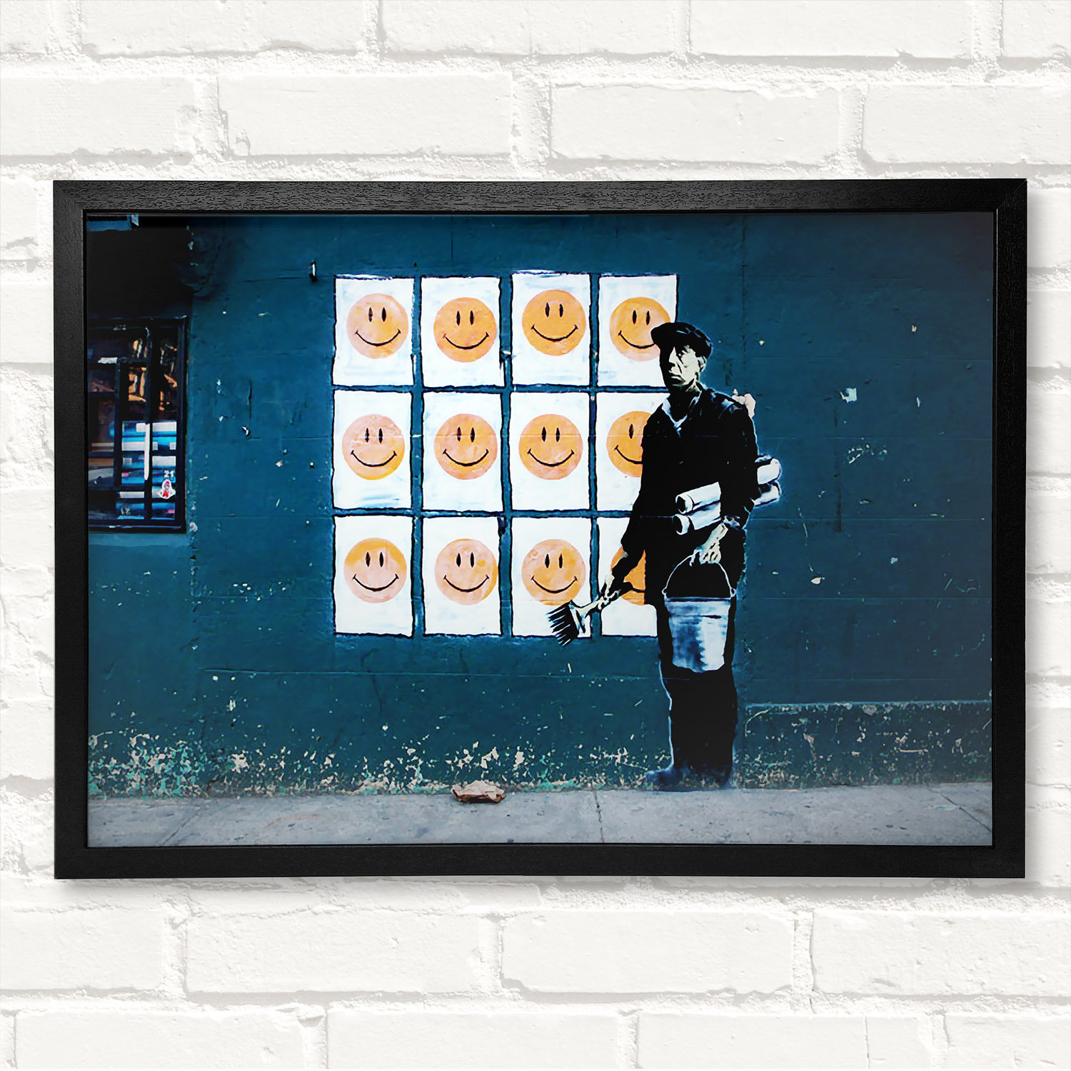 Latitude Run Smiley Face Posters - Closed Corner Frame Art Prints on ...