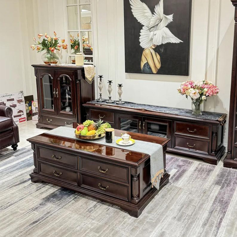 Bkoksety Retro American style Living Room Table Sets | Wayfair