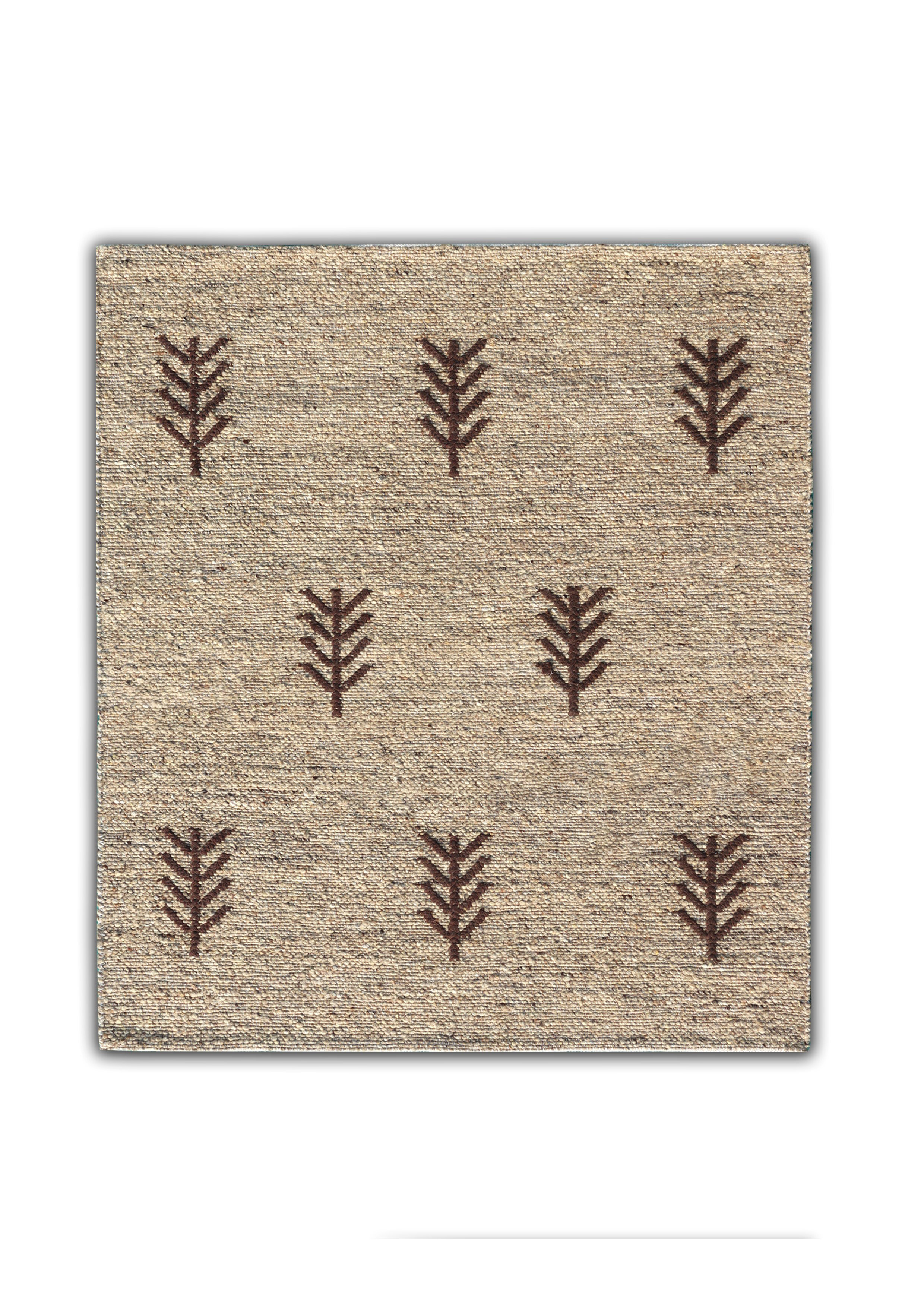 Tufty Home Swirl Moroccan Handmade Brown with Tribal Trees Kilim Wool ...
