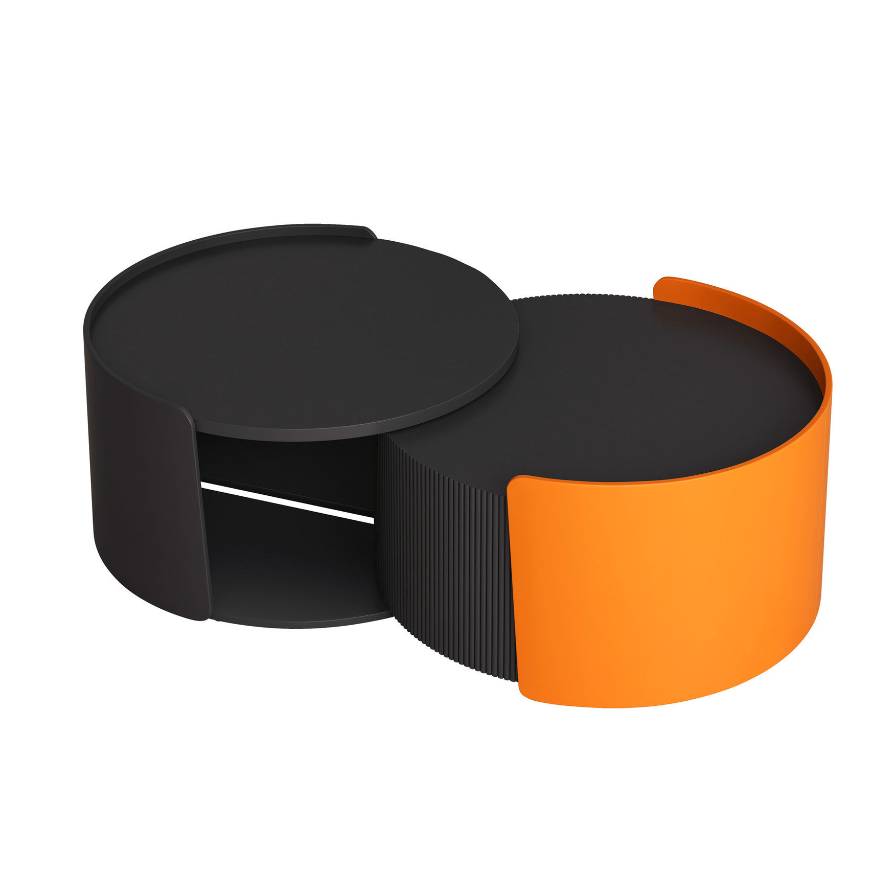 Ivy Bronx Modern Round Coffee Table With Honeycomb Design, Stylish ...