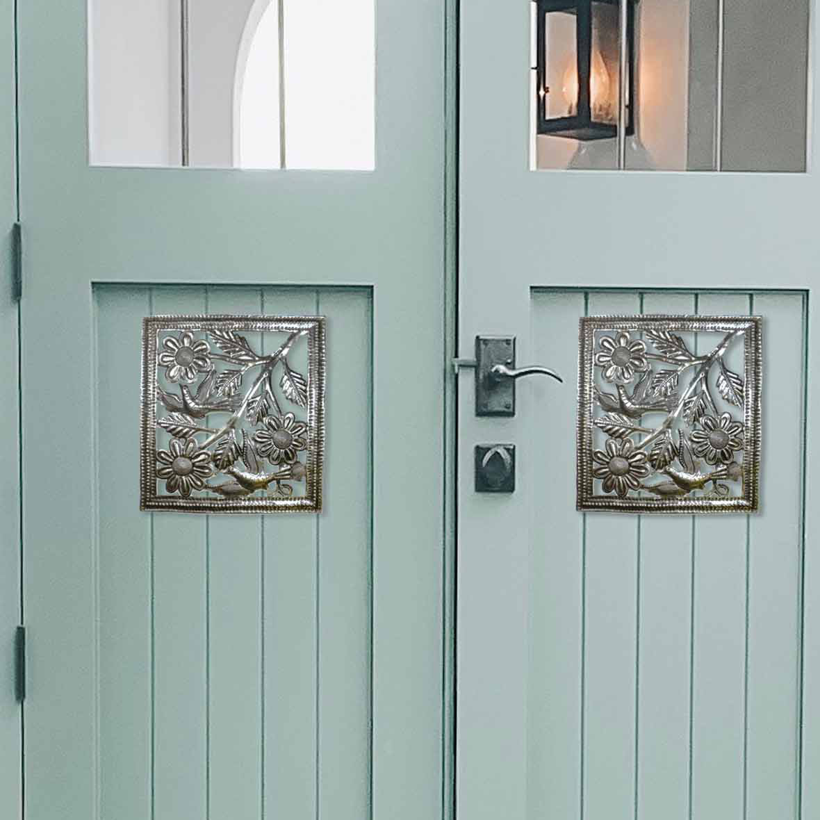 Red Barrel Studio® Flower & Birds In Flight Ringed Wall Décor | Wayfair