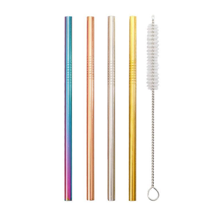 Echo Three Novelty Stainless Steel Reusable Straws | Wayfair.co.uk