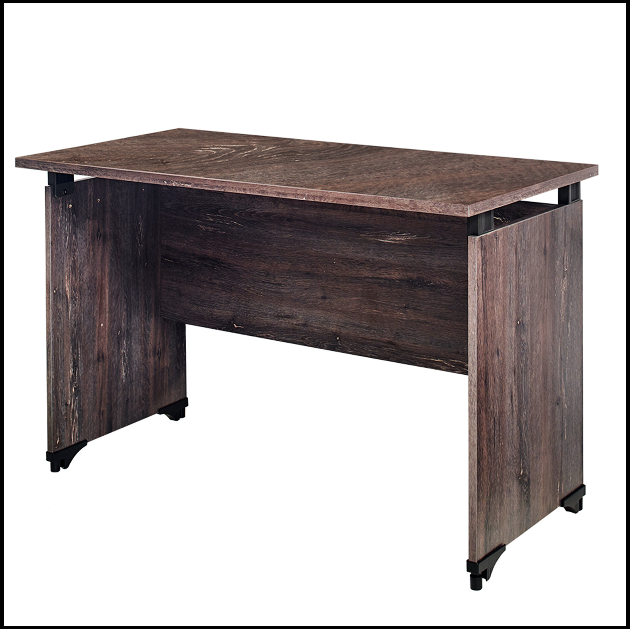 Ebern Designs Urban Farmhouse Composite Wood Writing Desk in Rustic ...