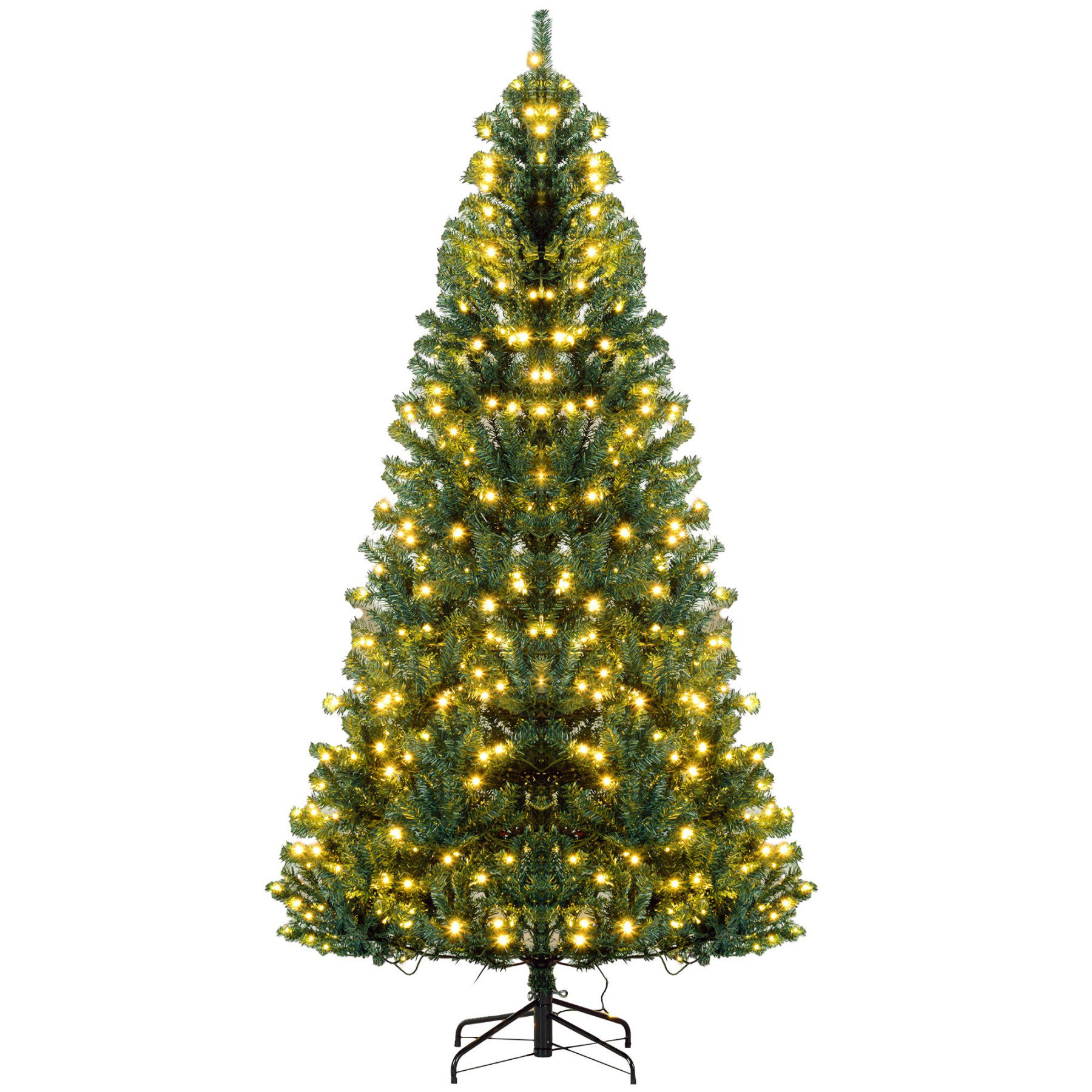 Alcott Hill® Tall Prelit Christmas Tree Douglas Fir Artificial ...