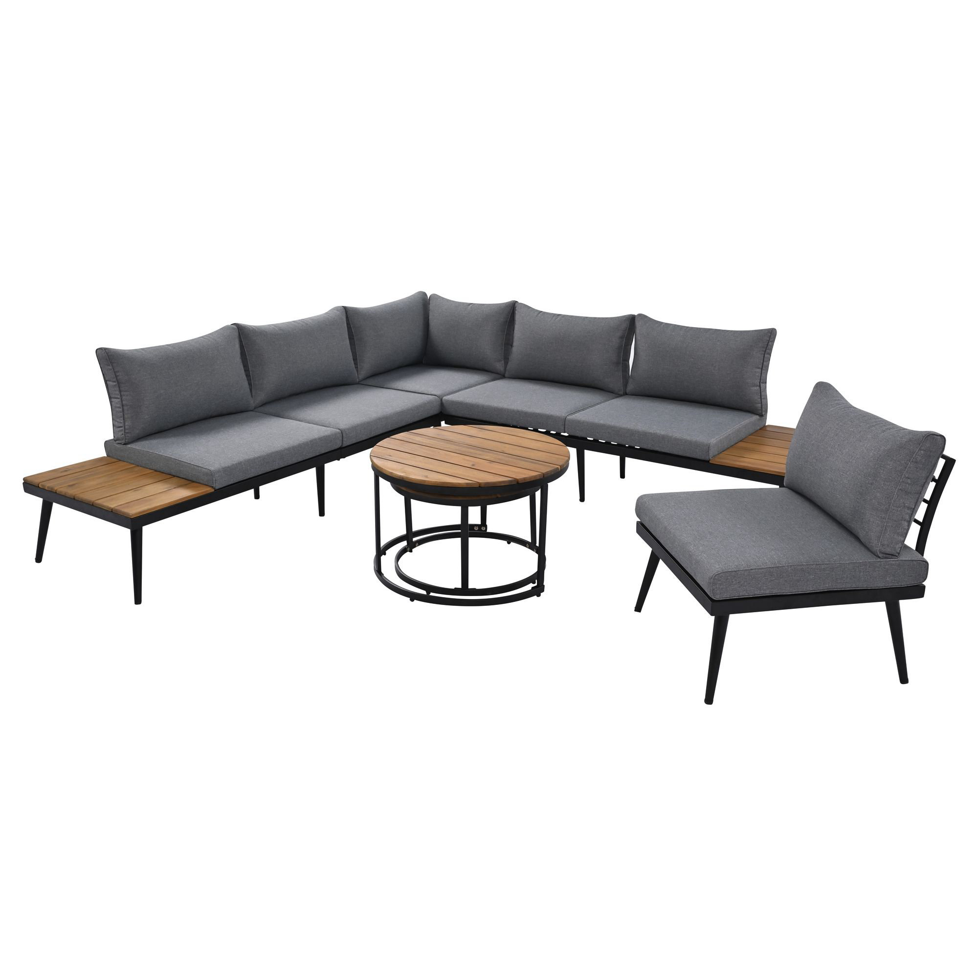 George Oliver Kylaya 6 - Person Outdoor Seating Group with Cushions | Wayfair