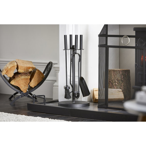 Borough Wharf Ametra Cast Iron Fireplace Tool Set | Wayfair.co.uk