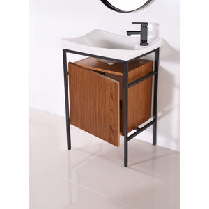 Wrought Studio Denelle 24" Single Bathroom Vanity Set | Wayfair