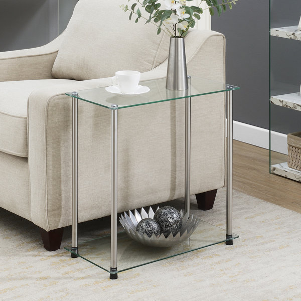 Ebern Designs Beckett Glass End Table & Reviews | Wayfair