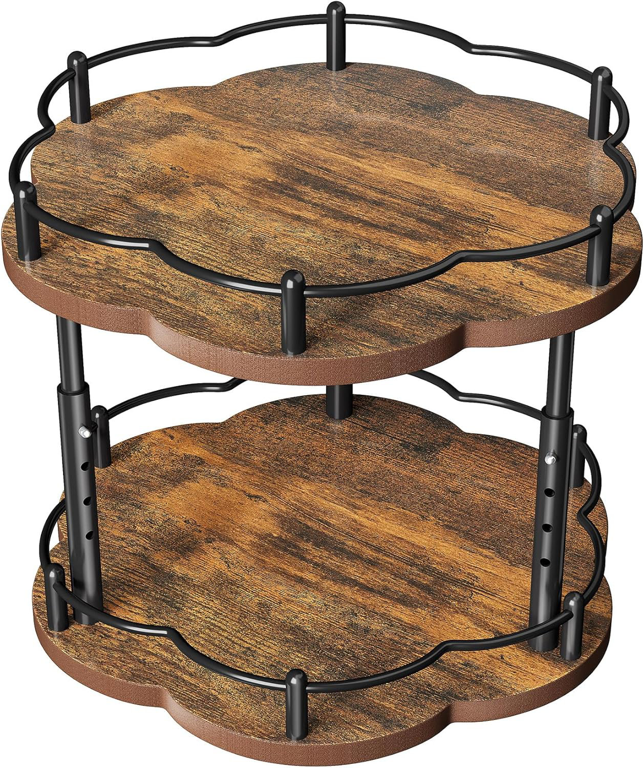 Ophelia & Co. 2-Tier Adjustable Lazy Spice Rack Organizer For Kitchen ...