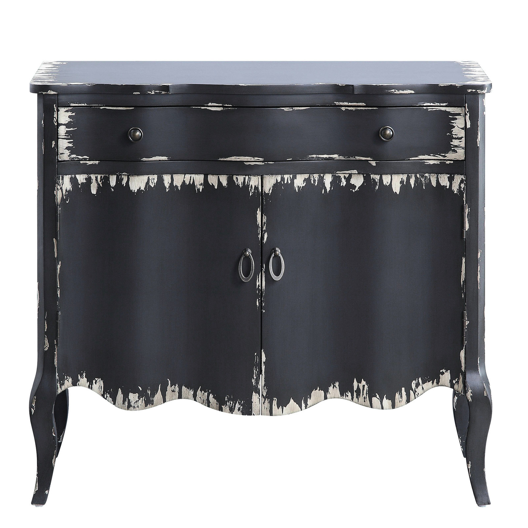 Rosalind Wheeler Luxurious Gray Console Cabinet With Versatile Storage ...
