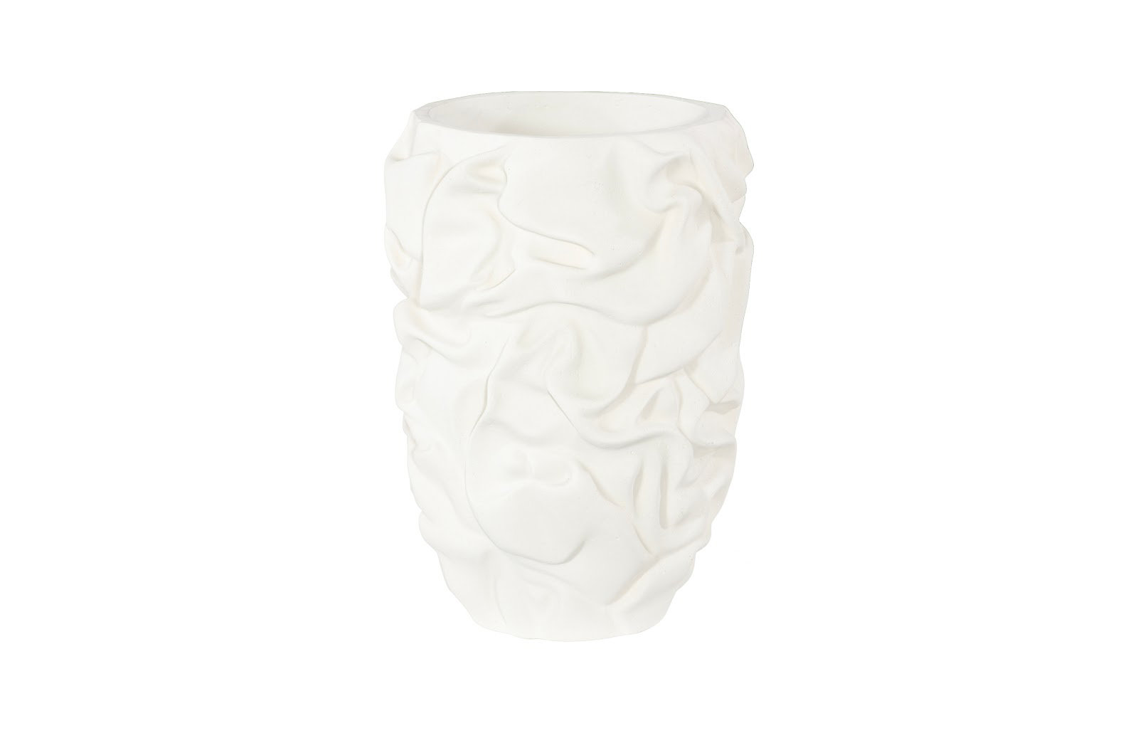 Phillips Collection Drape Planter, White Stone, SM | Wayfair