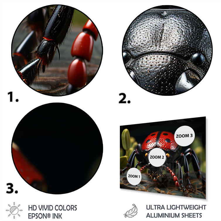 DesignArt Insects Bugs Portrait Stunning II - Animals Metal Wall Decor ...