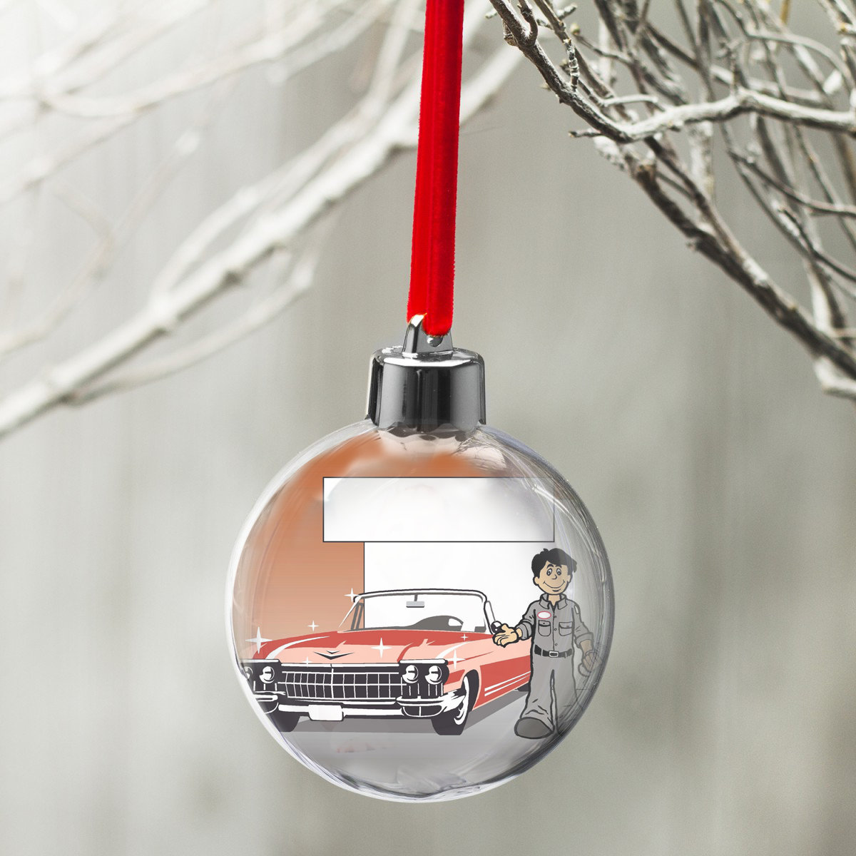 Printed Perfection Personalized Auto Body - Male Christmas Bulb ...