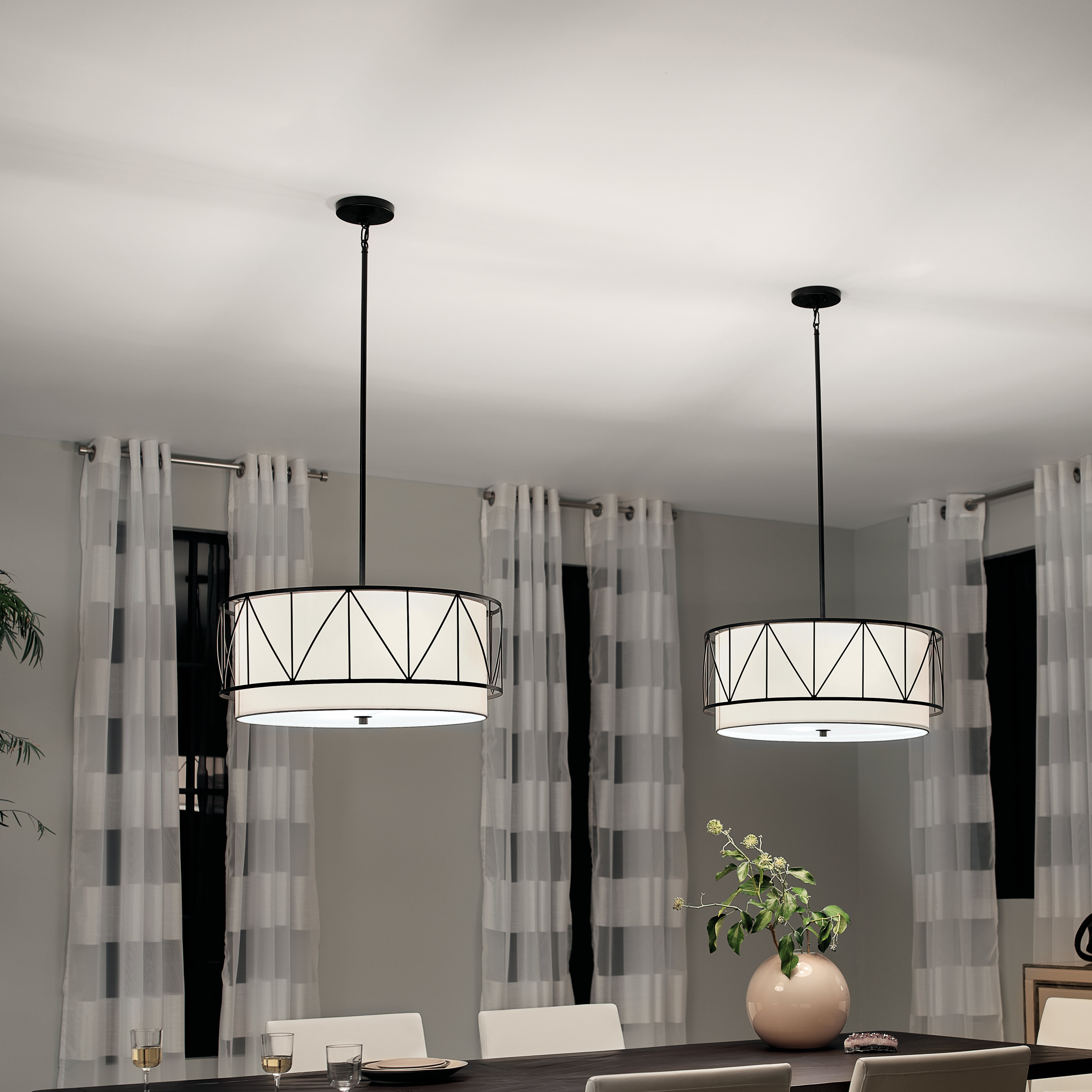 Kichler Lighting Birkleigh 1 - Light Shaded Drum Chandelier & Reviews ...