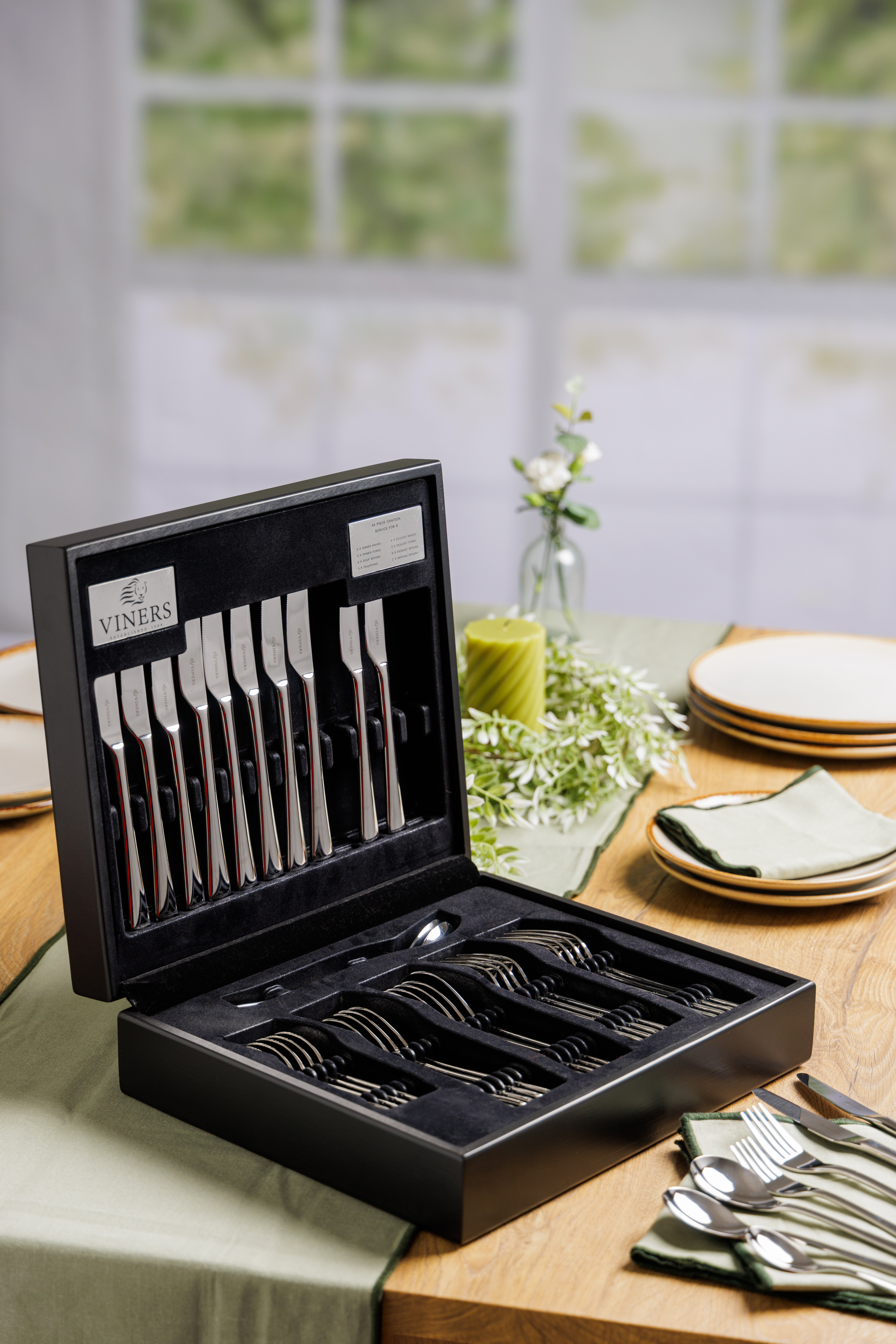 Viners Darwin 18/10 44 Piece Cutlery & Canteen Set | Wayfair.ie