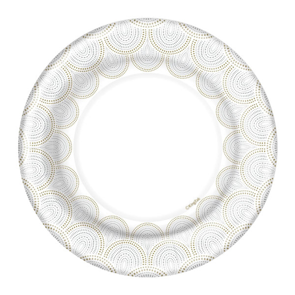 Nicole Fantini Hanna K Signature Metallic Rays 8" Salad/Dessert Paper ...