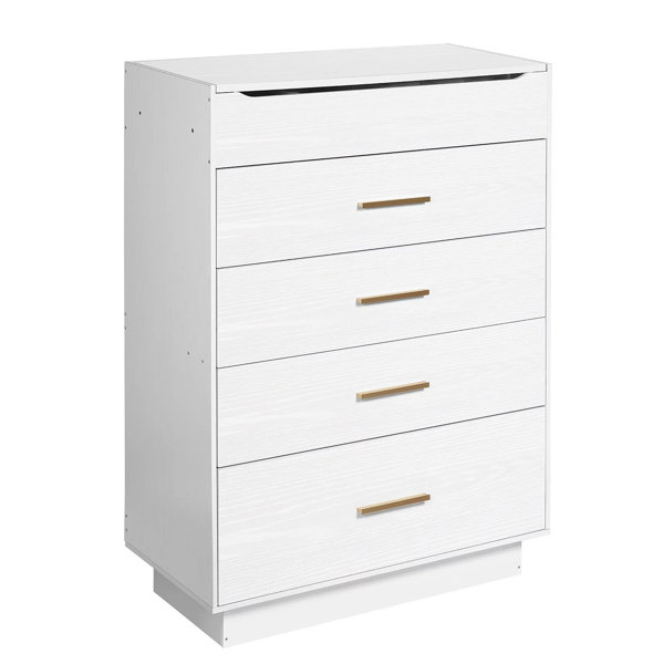 Loon Peak® Evra 4 - Drawer Dresser with Mirror & Reviews | Wayfair