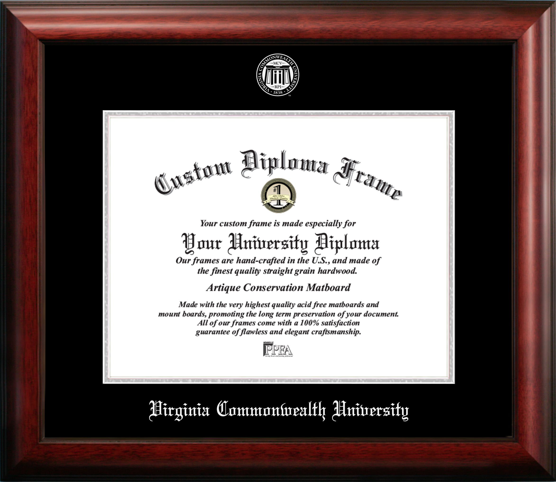 Campus Images Virginia Commonwealth University Embossed Diploma Picture ...