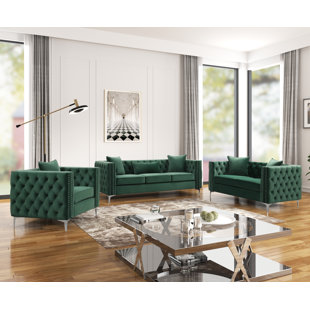 Green Living Room Sets You'll Love | Wayfair