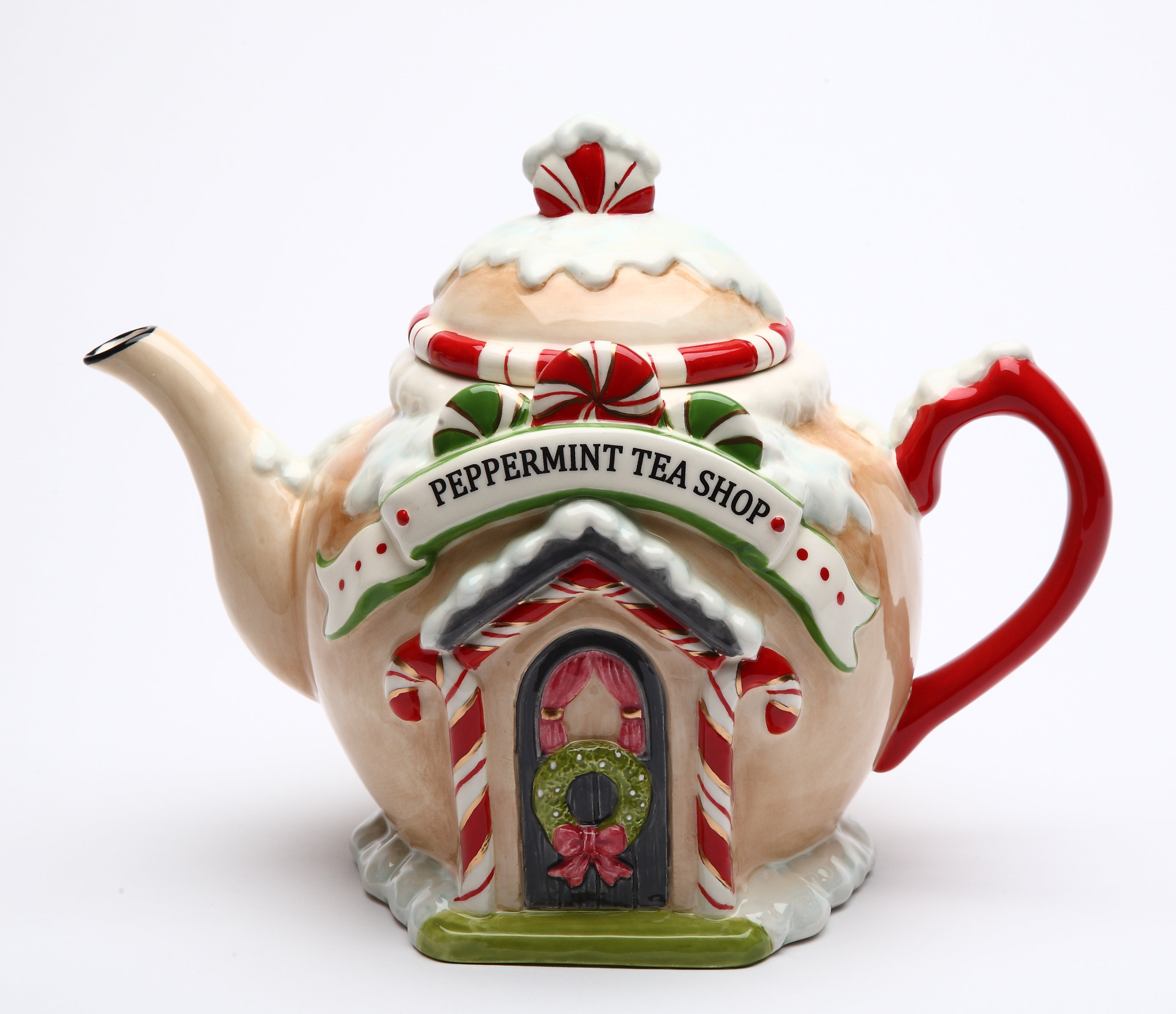 The Holiday Aisle® Santa's Village Ceramic Teapot & Reviews | Wayfair