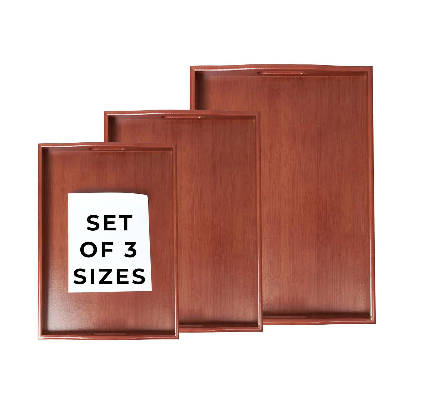 NEUTRALPOSTURE Prosumers Choice Wooden Tray - Dark Wood Serving Trays ...