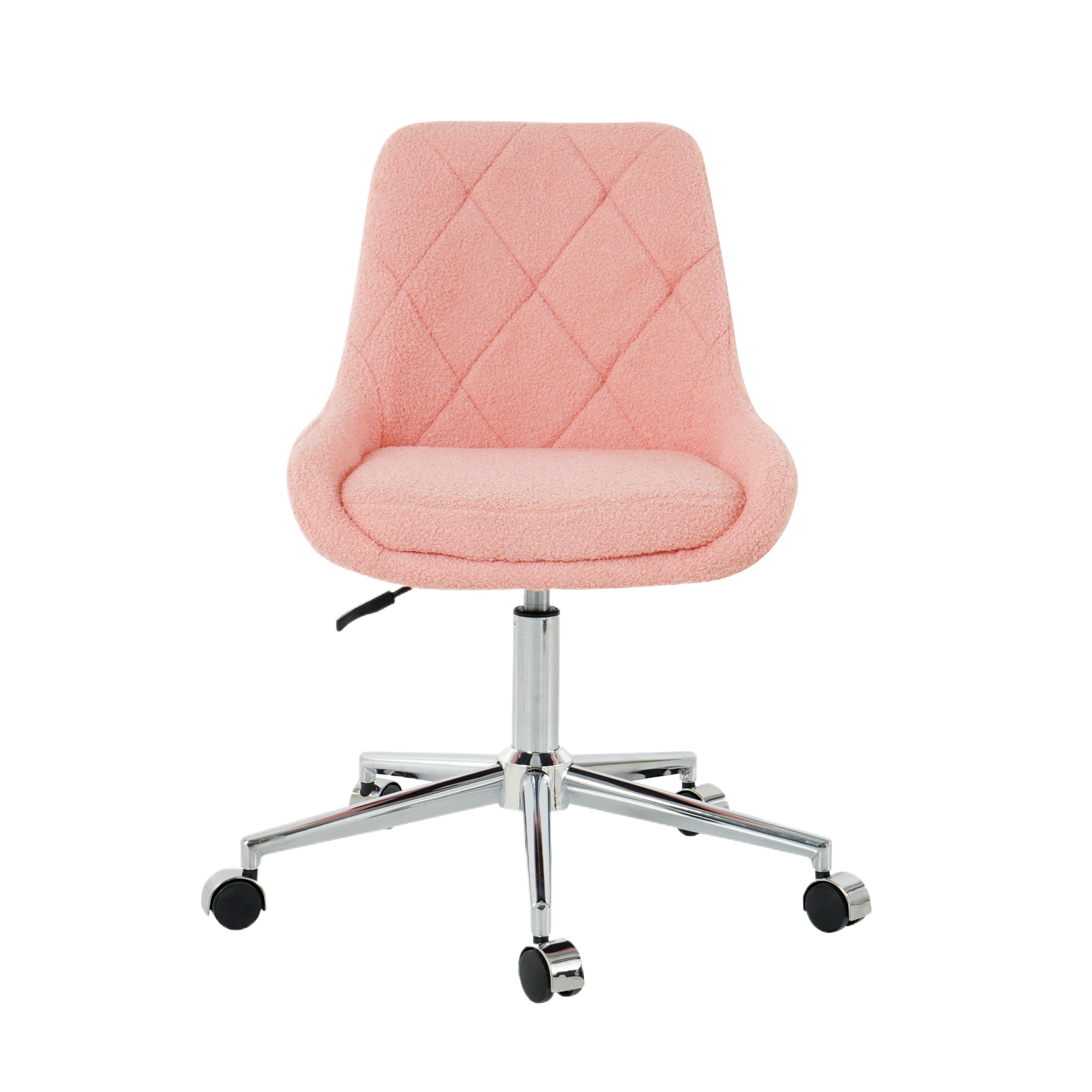 Latitude Run® Modern Home Office Chair, Teddy Velvet Leg Living Room ...