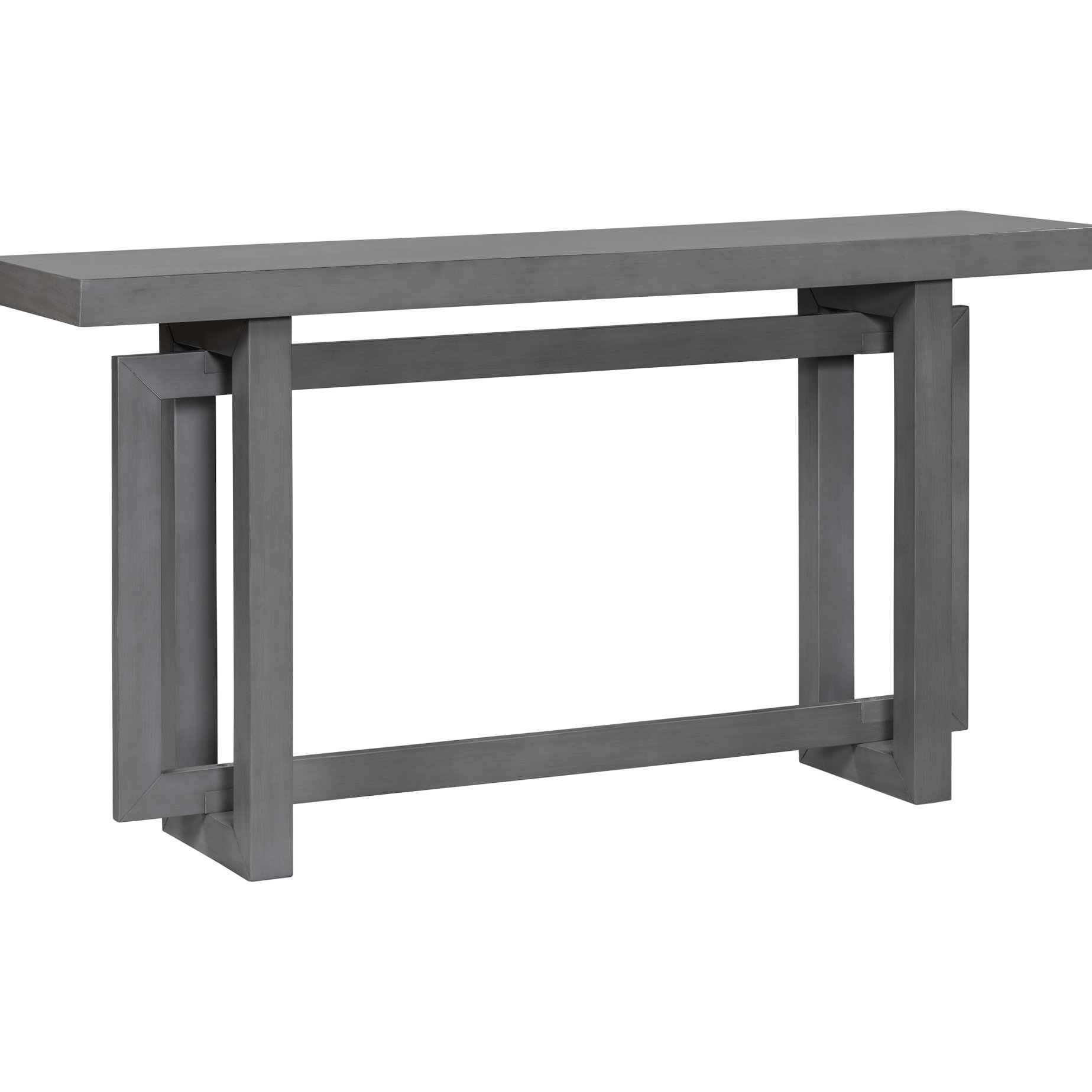 Latitude Run® Extra Long Foyer Console Table, Pine Side Frame, For ...
