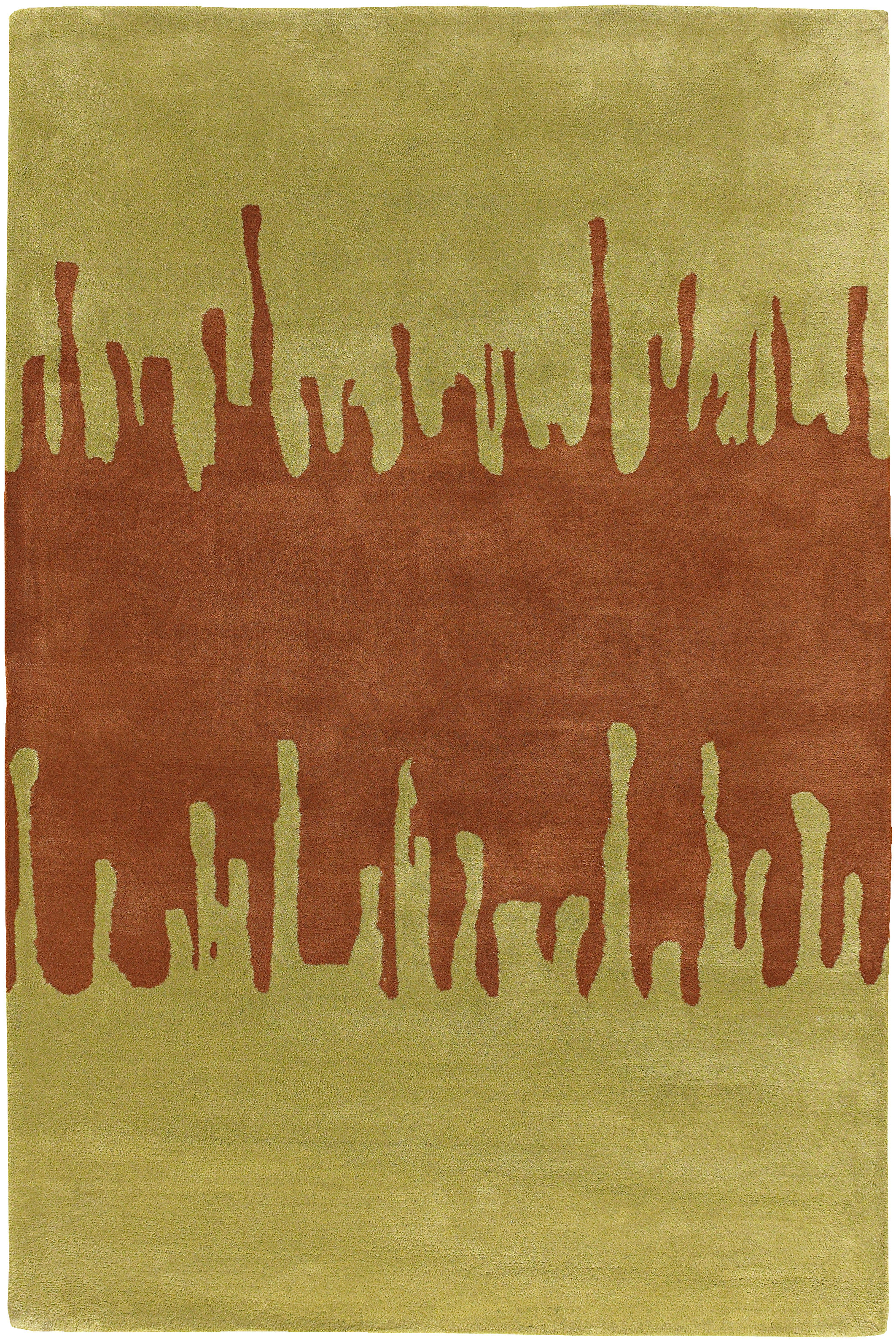 Lark Manor™ Dasher Green/Orange Area Rug | Wayfair