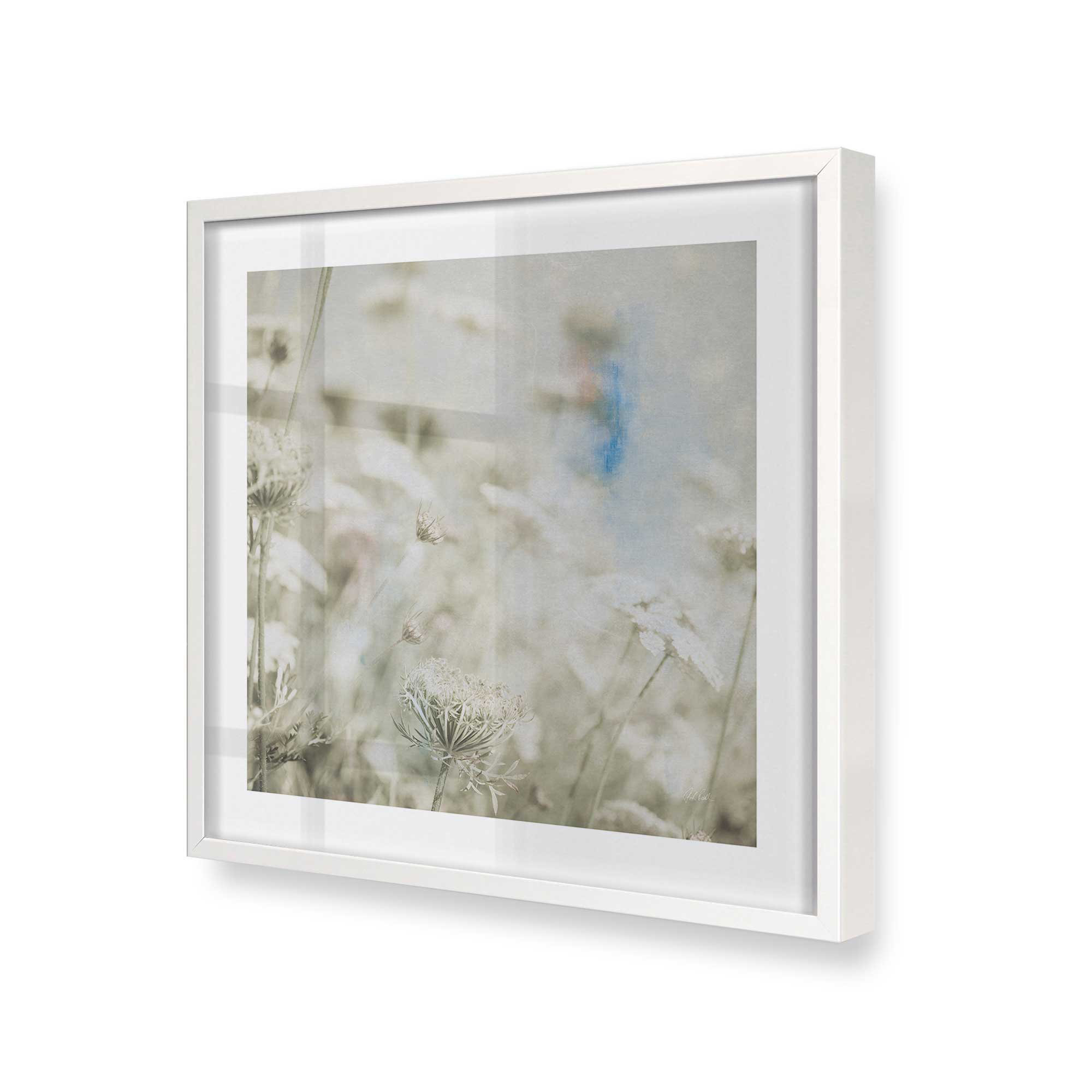Lark Manor™ Pastel Wildflower Whispers I Canvas Print in a White Frame ...