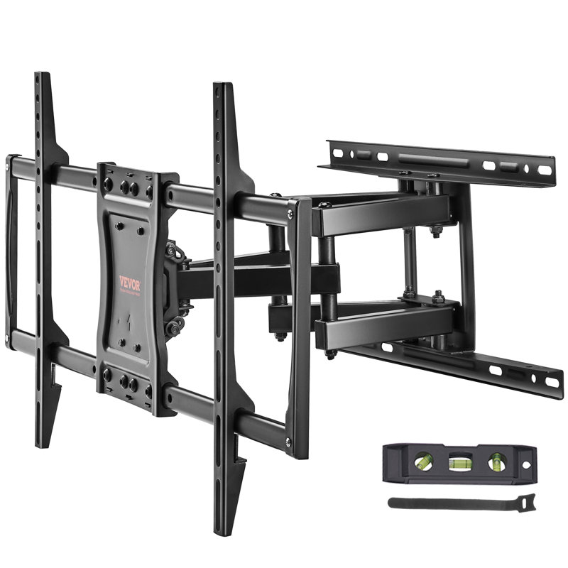 VEVOR Full Motion Tilt and Swivel Wall Mount for 37"-75" Flat Panel TVs ...