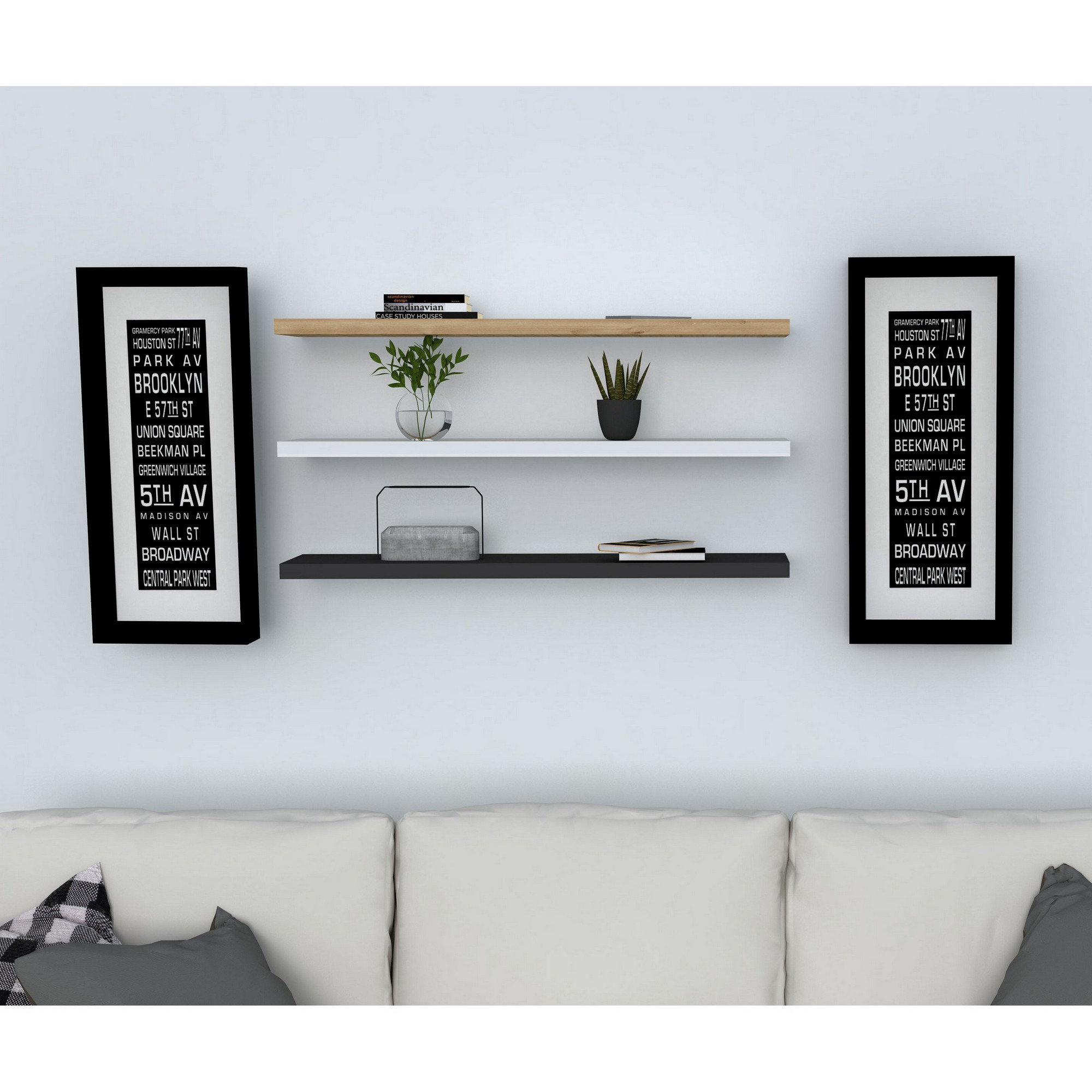 East Urban Home 3 Piece Floating Shelf & Reviews | Wayfair