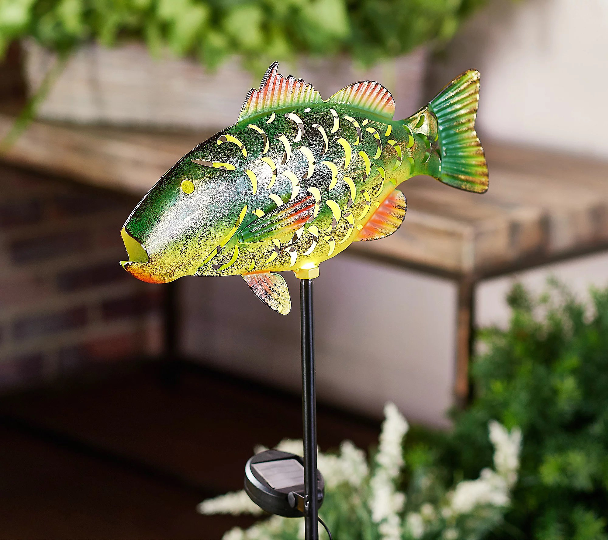 Arlmont & Co. Sevro Laser Cut Solar Bass Garden Stake | Wayfair